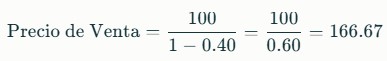 Fórmulas para calcular el Precio de Venta – https://www.wimarket.cl
